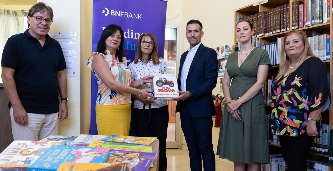 BNF Bank supports Malta Libraries with book donations - The Malta Chamber